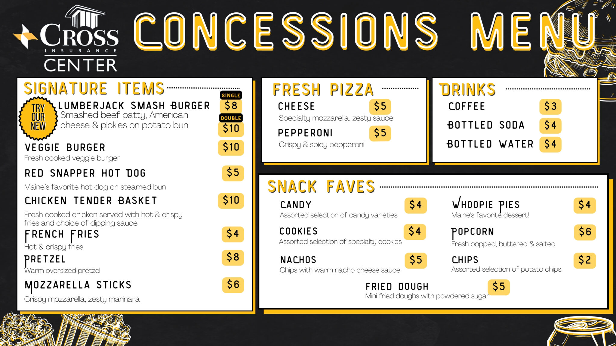 Concessions - Cross Insurance Center